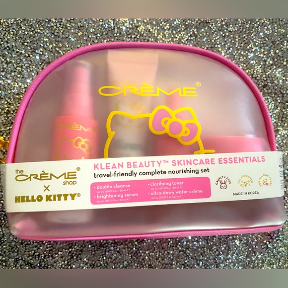 Hello Kitty | Other | Hello Kitty Klean Beauty Skincare Essentials Travel Friendly Nourishing ...